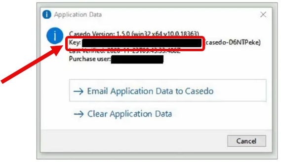 How do I find my License Key? | Casedo | Work Better